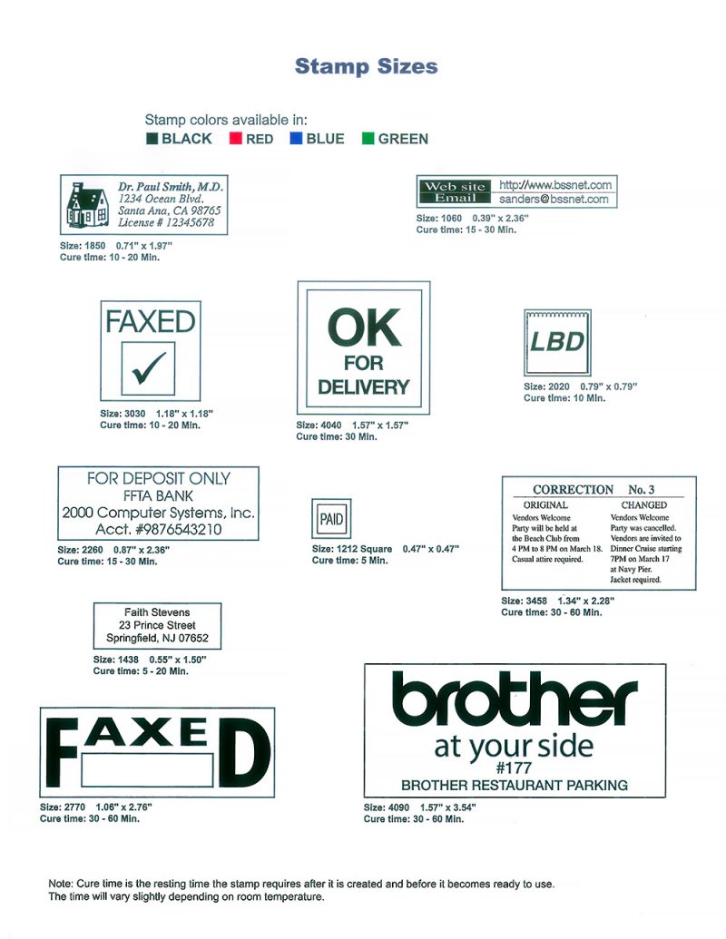 Pre-Inked Custom Stamps - My PostalAnnex in Azusa & Covina